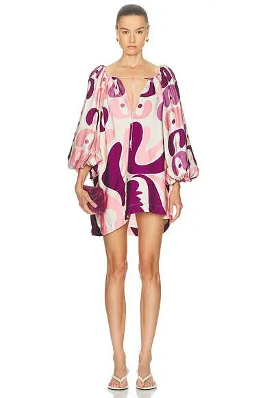 ADRIANA DEGREAS Floral Mini Dress - Unique