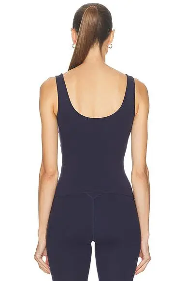 437 Square Tank Top - Navy