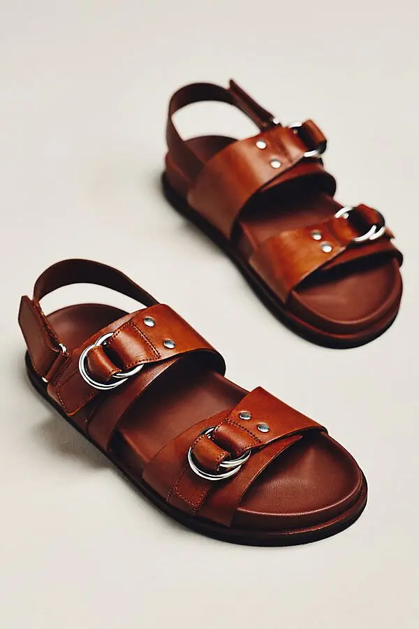 Grenson Dava Double-strap Buckle Sandals