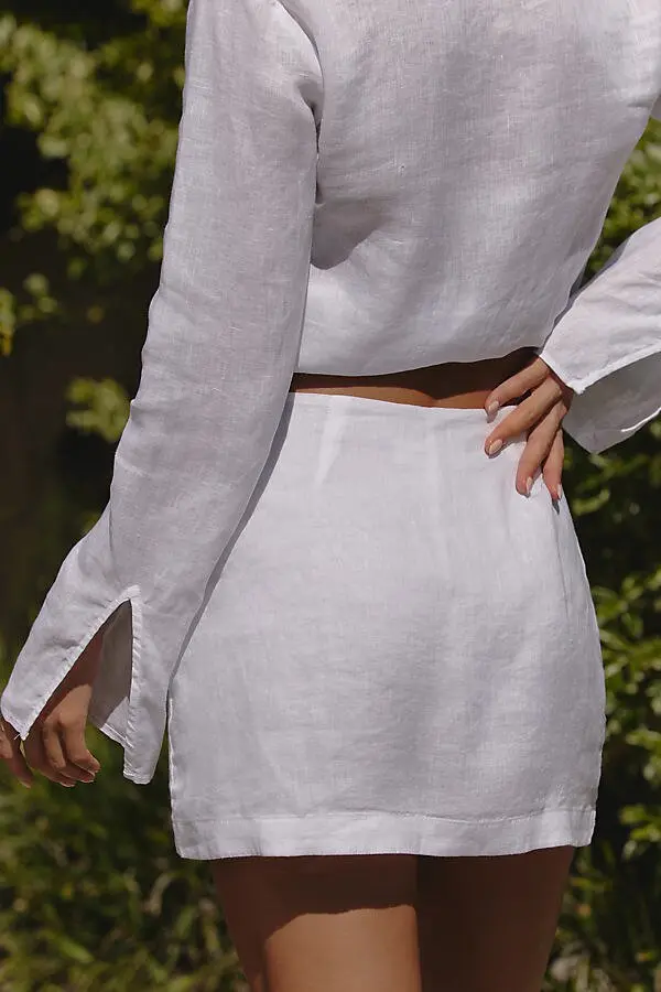 L*Space Linen Skort - White