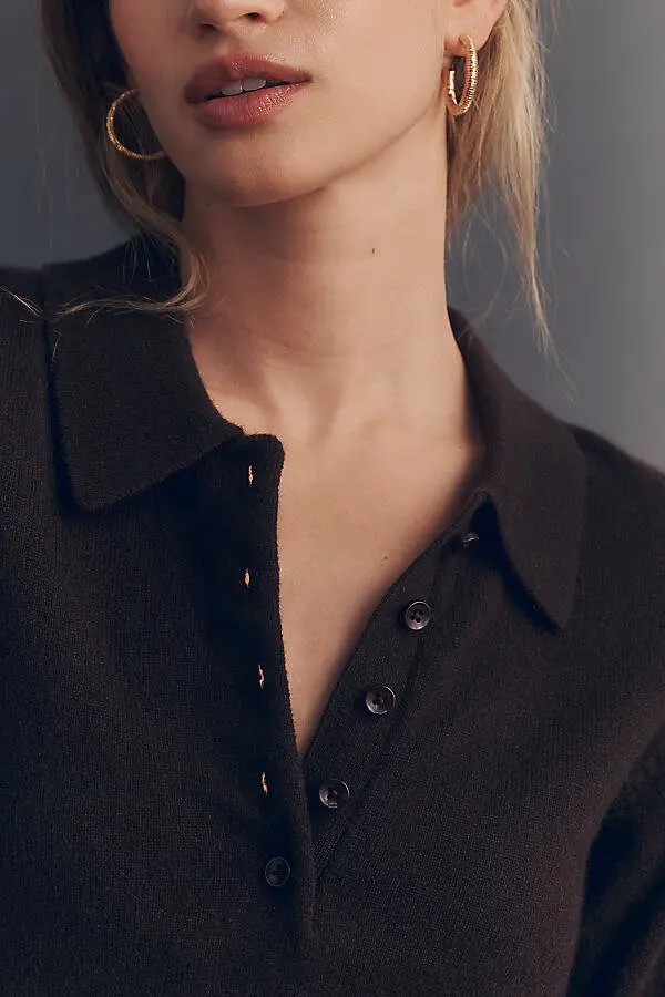 REFORMATION Skye Cashmere Pullover - Mole
