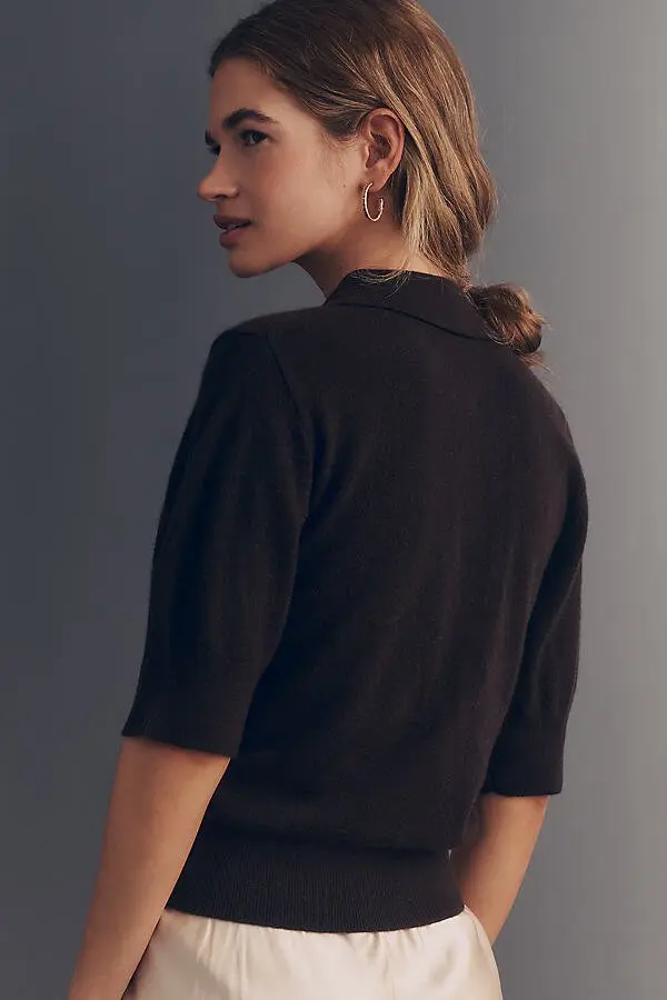 REFORMATION Skye Cashmere Pullover - Mole