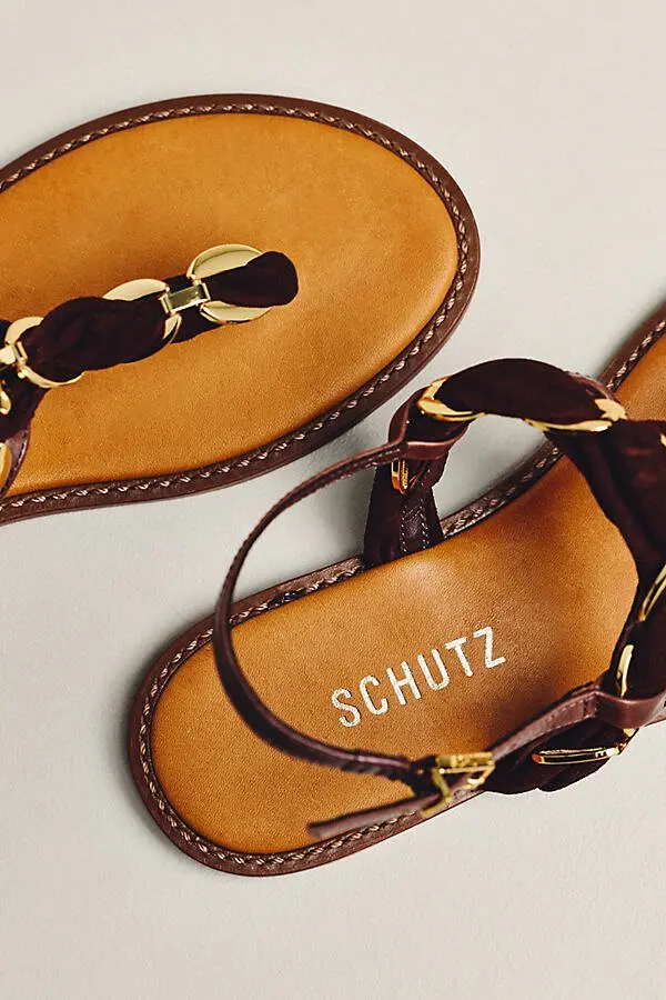 Schutz Camellia Flip-flop Slingback Sandals