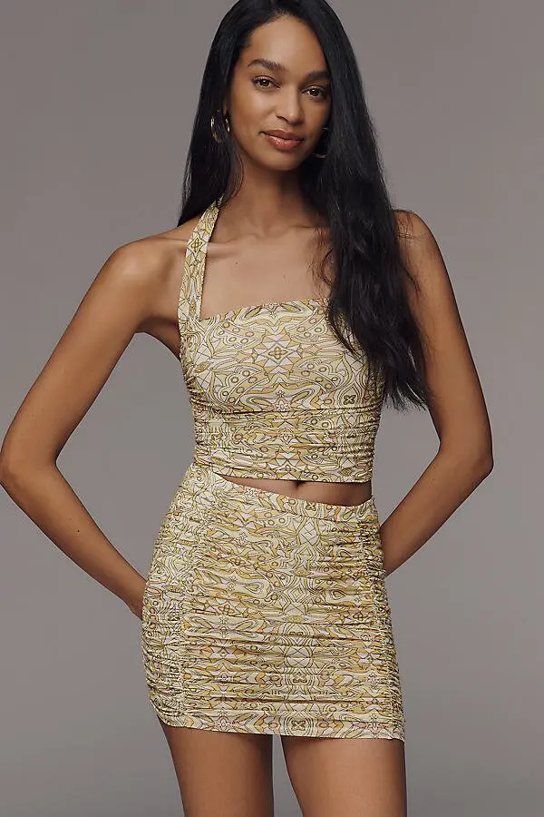 AFRM Marta Mini Skirt - Sunlight Tile
