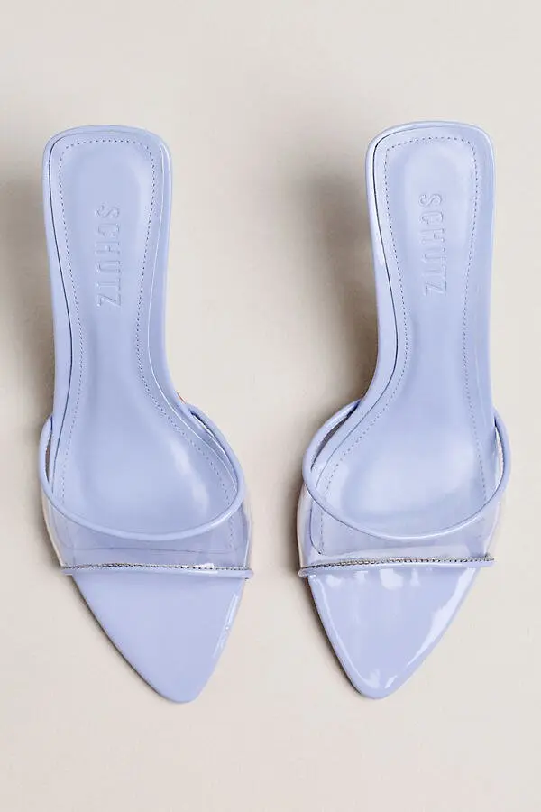 Schutz Elodie Vyl Mule Heels - Lavender
