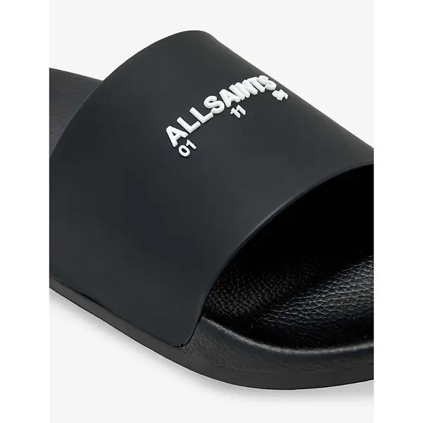 ALLSAINTS Underground Rubber Slides - Black