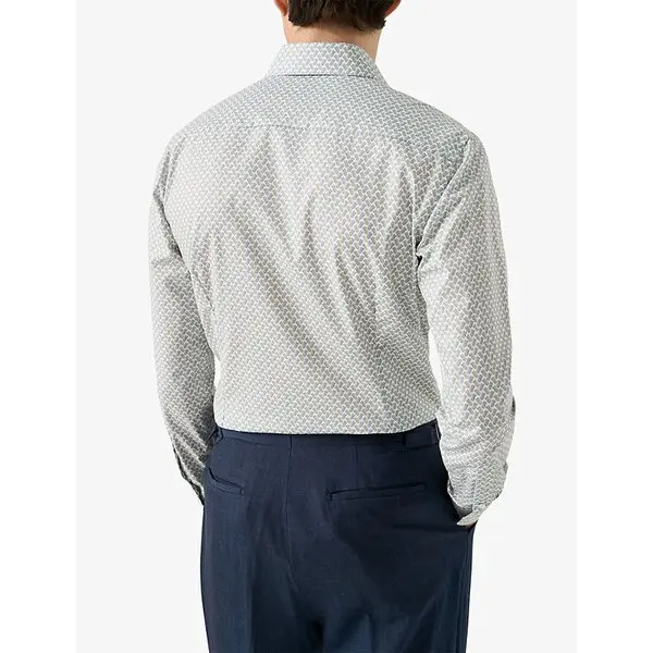 Eton Motif Contemporary-fit Cotton-twill Shirt