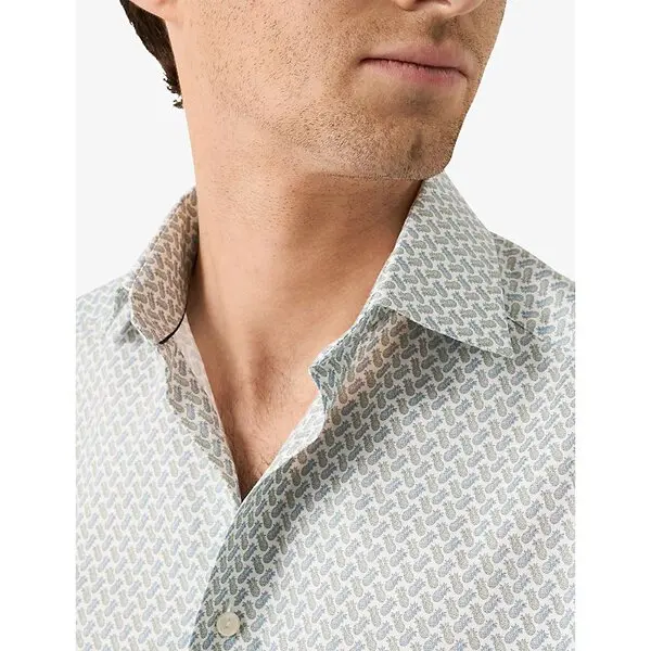 Eton Motif Contemporary-fit Cotton-twill Shirt