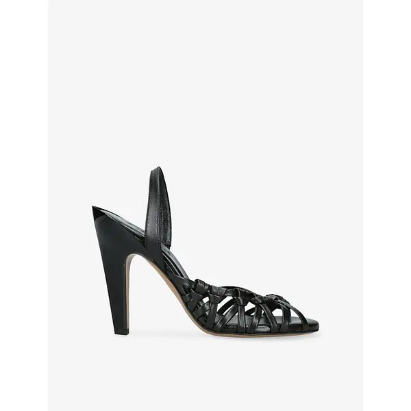 Chloé Estra Leather Heeled Sandals - Black