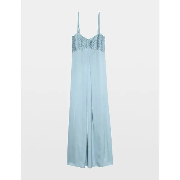 Zadig&Voltaire Rippie V-neck Satin Maxi Dress