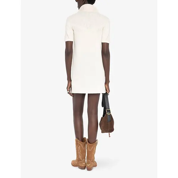 Zadig&Voltaire Lulu Polo-collar Knitted Mini Dress