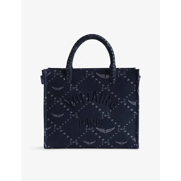 Zadig&Voltaire Branded Denim Tote Bag - Silent