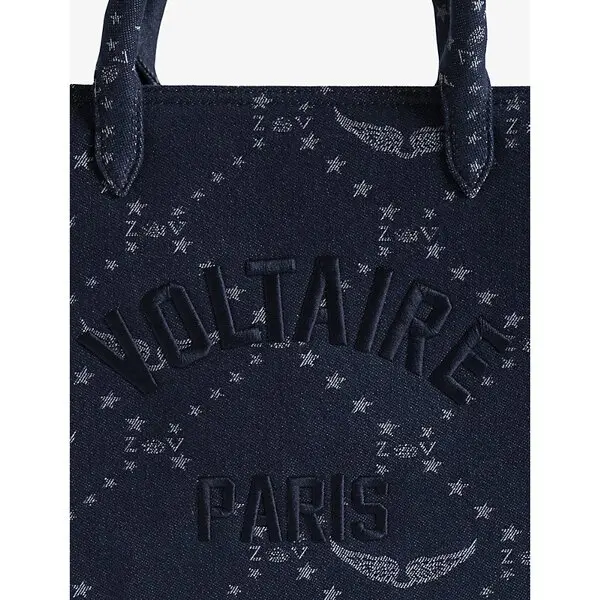 Zadig&Voltaire Branded Denim Tote Bag - Silent
