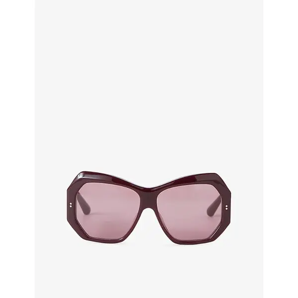 JOSEPH Slima Butterfly-frame Acetate Sunglasses - Plum