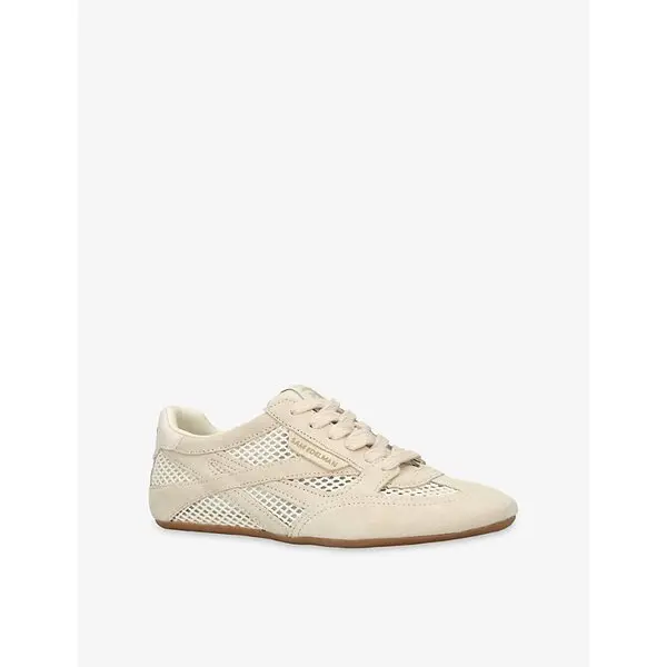 Sam Edelman Tobi Suede And Mesh Trainers - Cream