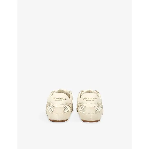 Sam Edelman Tobi Suede And Mesh Trainers - Cream