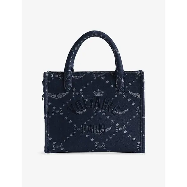 Zadig&Voltaire Branded Denim Tote Bag - Silent