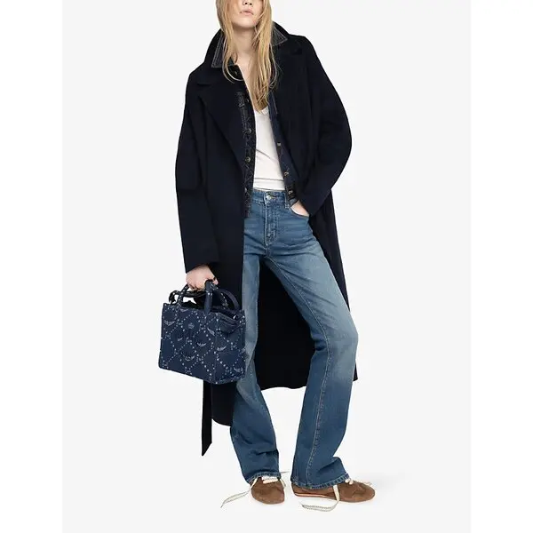 Zadig&Voltaire Branded Denim Tote Bag - Silent