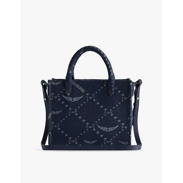 Zadig&Voltaire Branded Denim Tote Bag - Silent