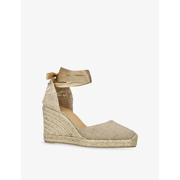 CastaÑer Carina Canvas Wedge Espadrilles - Beige