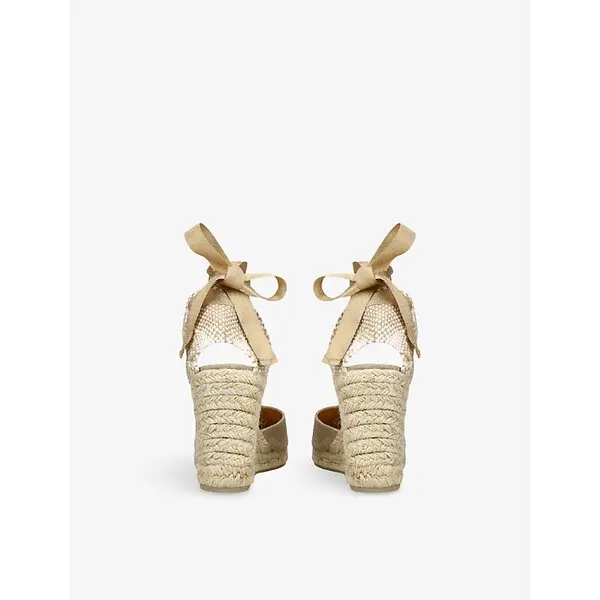 CastaÑer Carina Canvas Wedge Espadrilles - Beige