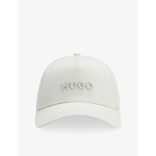 Hugo Logo-embellished Cotton-twill Baseball Cap - Light/pastel Green