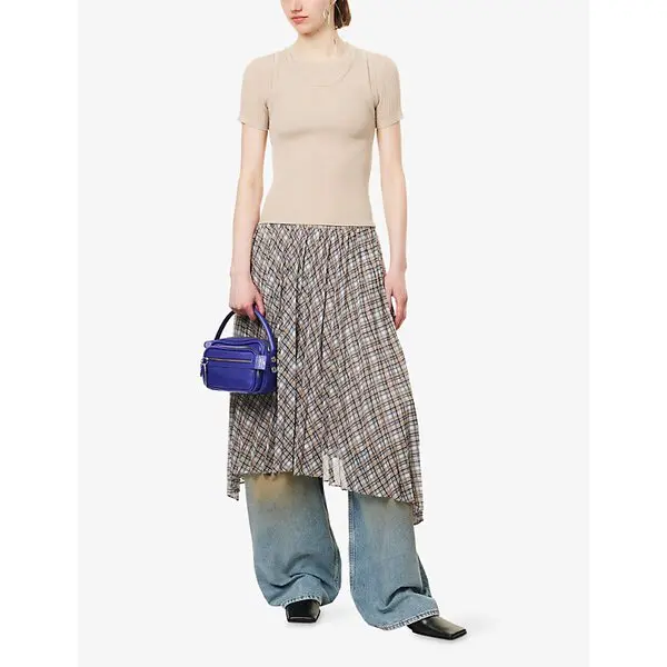 Acne Studios Layered Rib-knit Wool-blend Top