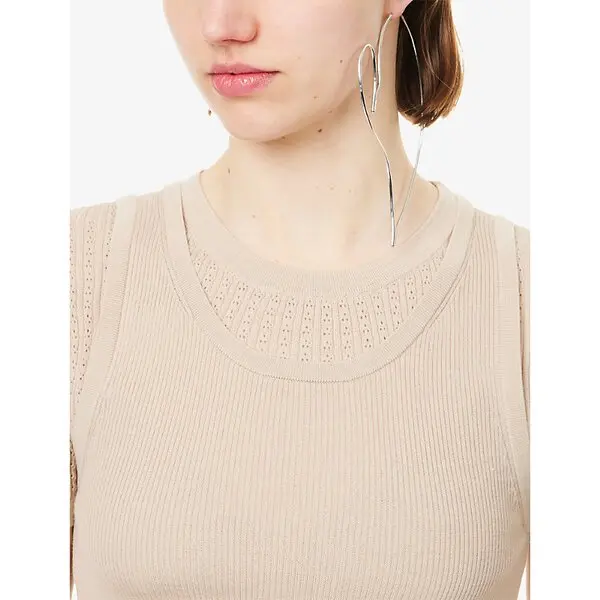 Acne Studios Layered Rib-knit Wool-blend Top