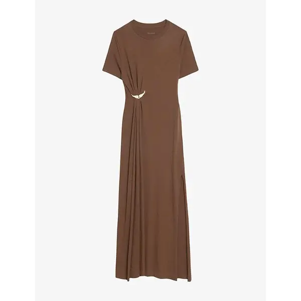 Zadig&Voltaire Cotton-jersey Maxi Dress - Coconut