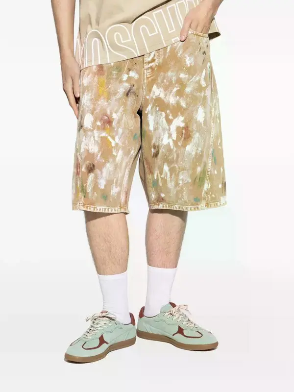 Moschino Paint Splatter Shorts
