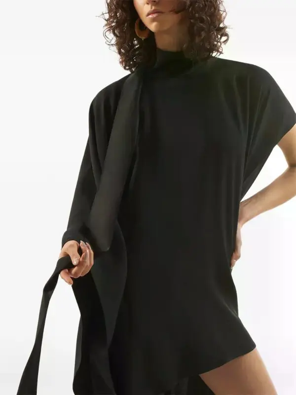 TALLER MARMO California High-neck Mini Dress - Black