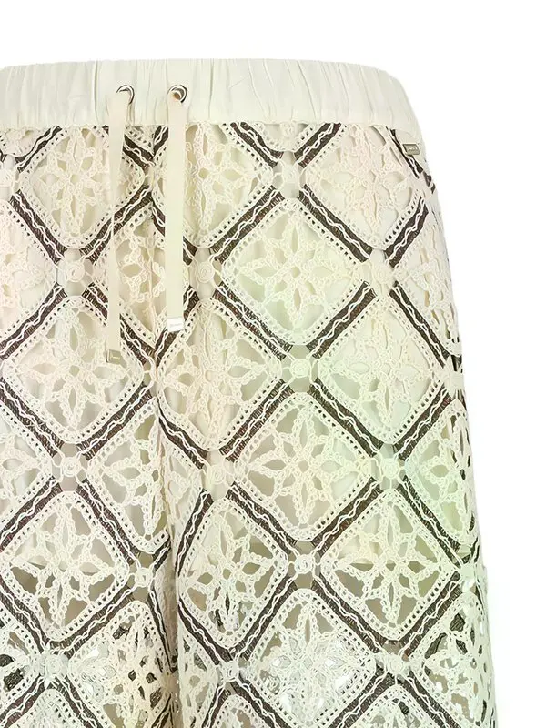Herno Crochet Wide Leg Trousers