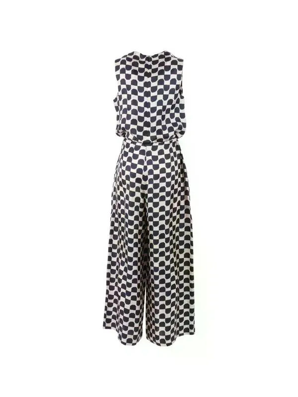 Max Mara Geometric Print Tie-waist Jumpsuit