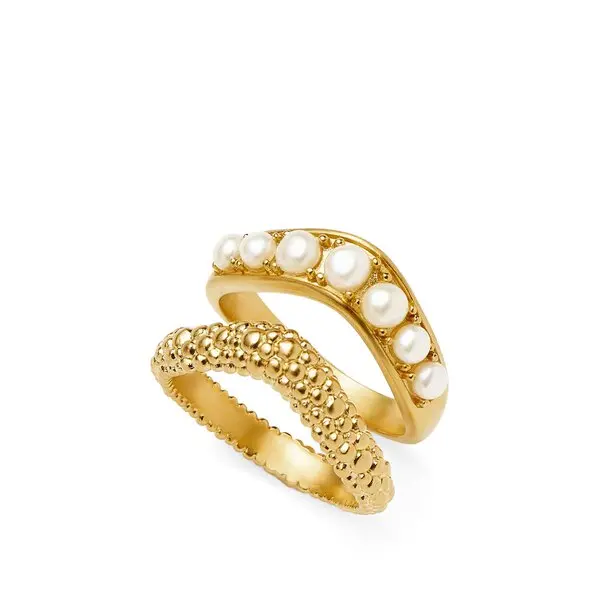MISSOMA Pearl Baya Stacking Ring Set