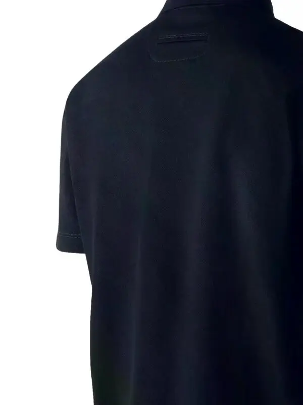 Zegna Buttoned Polo Shirt - Blue