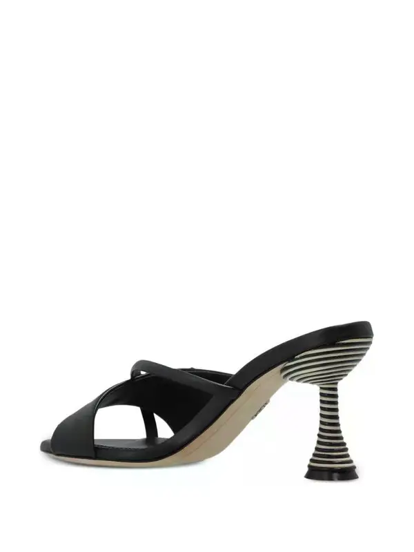 Rodo Leather Heeled Mules