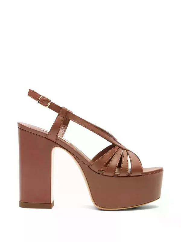 Casadei Elsa Platform Sandals - Brown