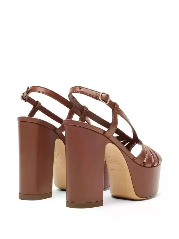 Casadei Elsa Platform Sandals - Brown