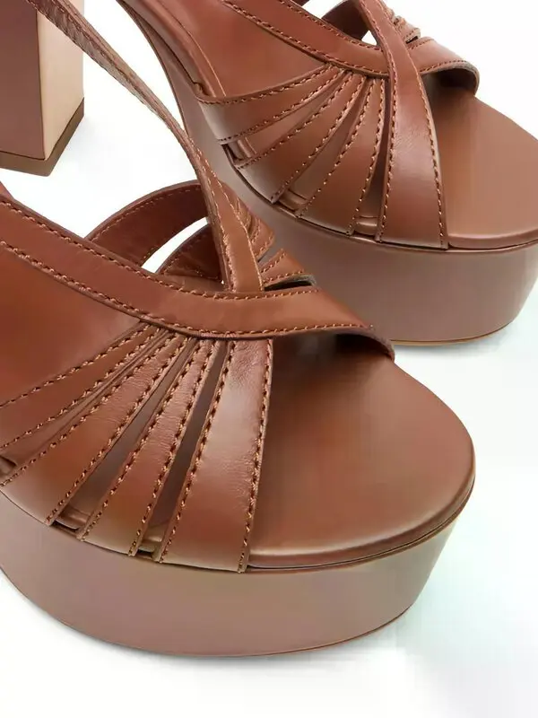Casadei Elsa Platform Sandals - Brown