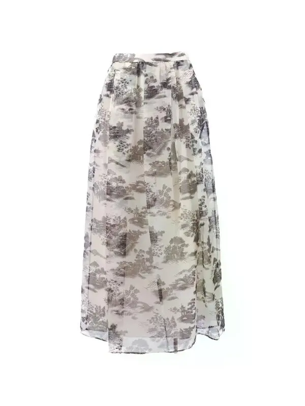 Max Mara Printed Skirt