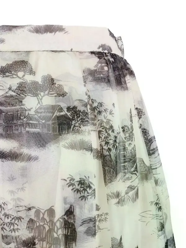 Max Mara Printed Skirt