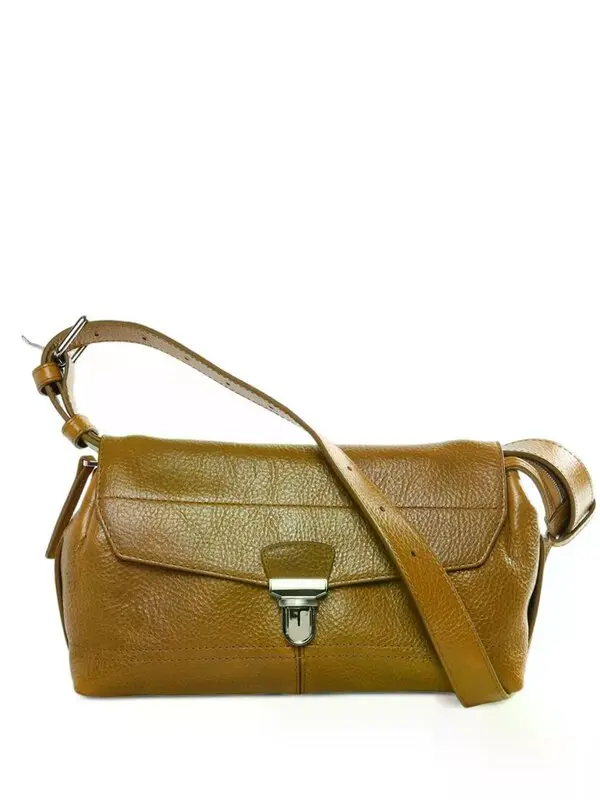 LEMAIRE Small Gear Top-flap Shoulder Bag In Glossy Vegetable-tanned Leather