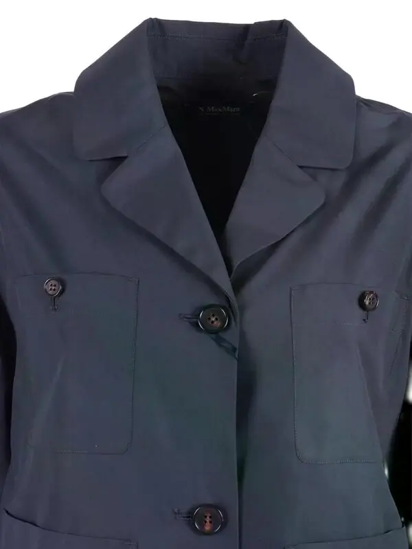 Max Mara Buttoned Cotton Jacket