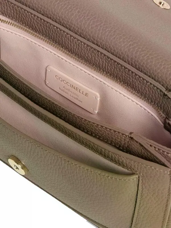 COCCINELLE Logo Hardware Shoulder Bag - Neutrals