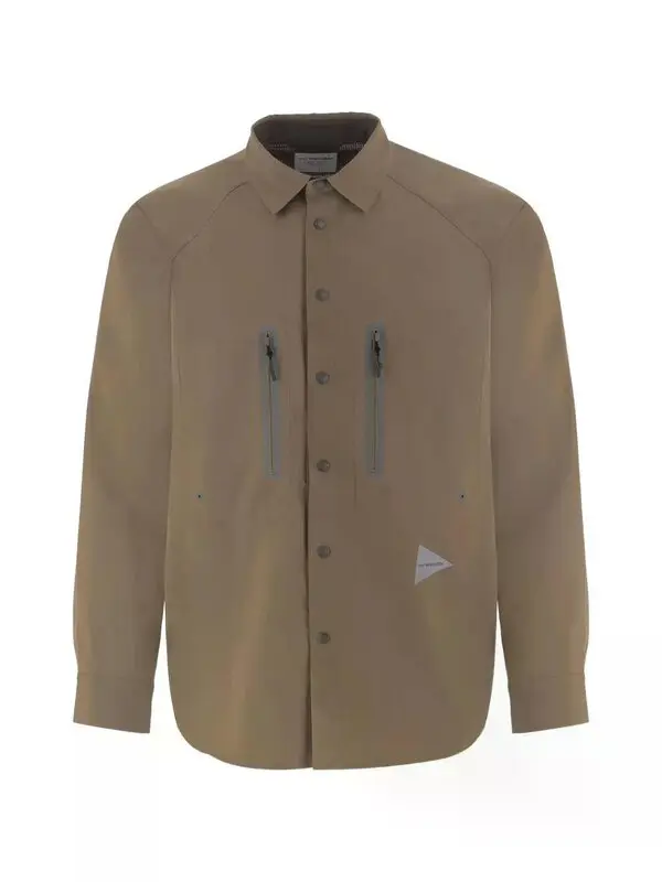 AND WANDER Zip-pocket Shirt