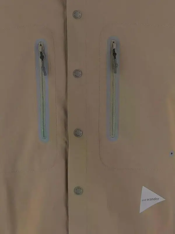 AND WANDER Zip-pocket Shirt