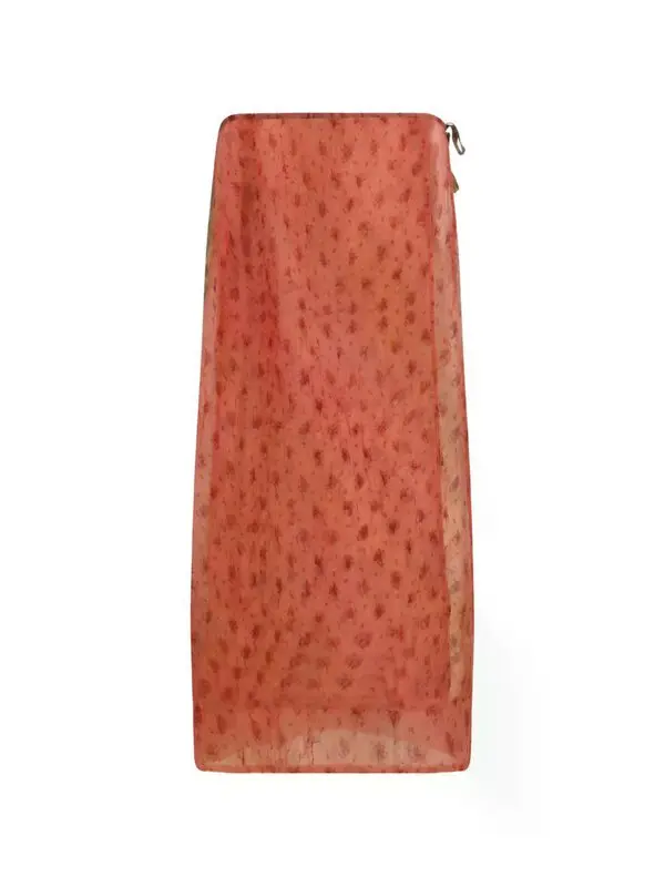 GANNI Printed Wrap Skirt