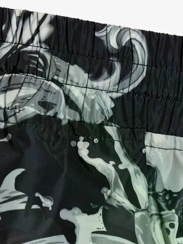 Versace Print Drawstring Swim Shorts