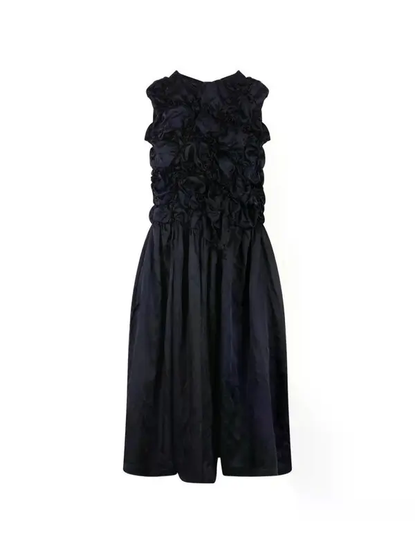 Comme Des Garçons Ruffled-detail Midi Dress