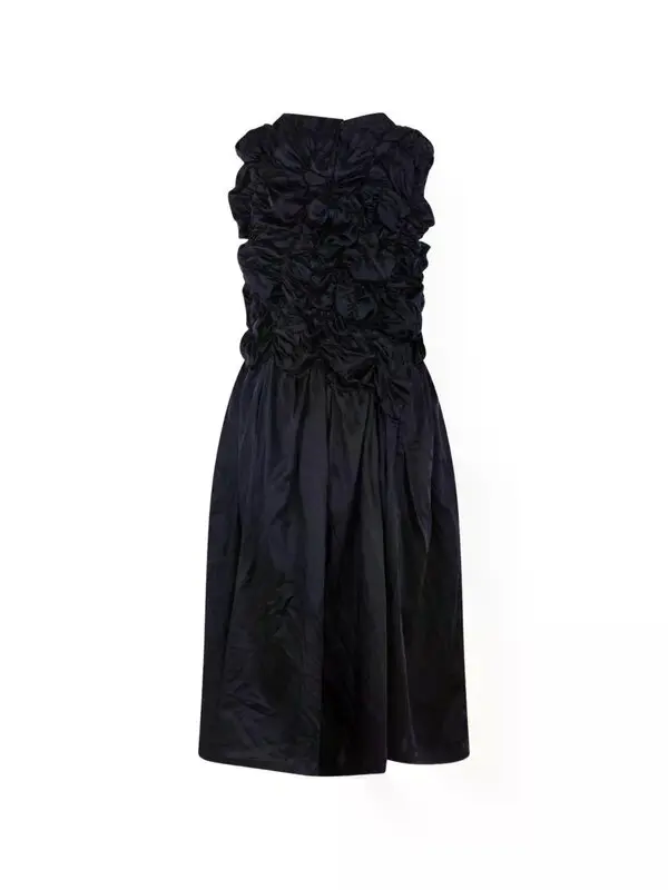 Comme Des Garçons Ruffled-detail Midi Dress